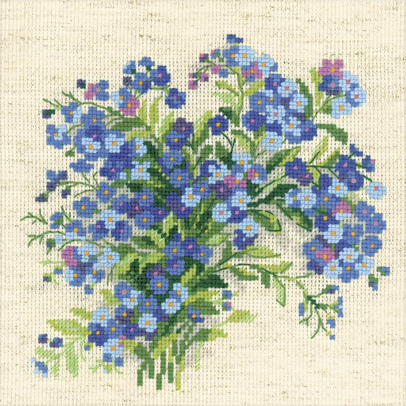 "Forget Me Nots" | Cross Stitch Kit