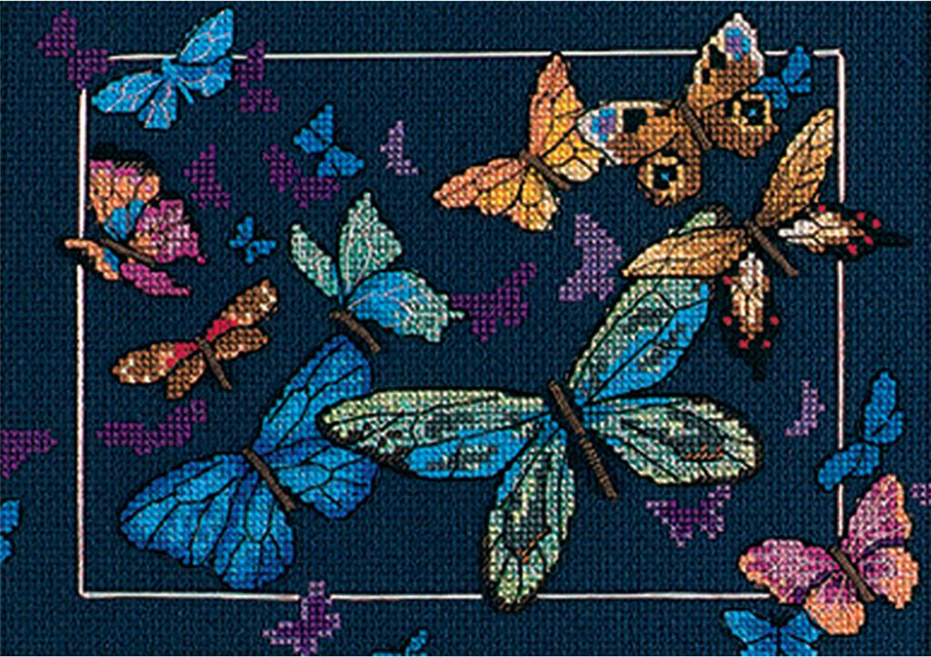 Exotic Butterflies (cross stitch kit)