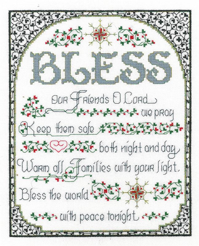 "Bless the World with Peace" | Cross Stitch Pattern