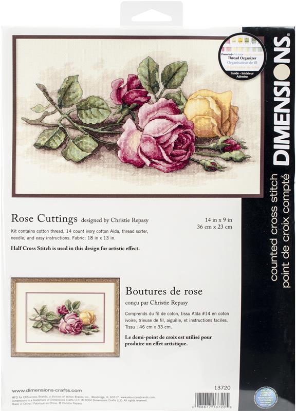 Rose Cuttings (cross stitch kit)