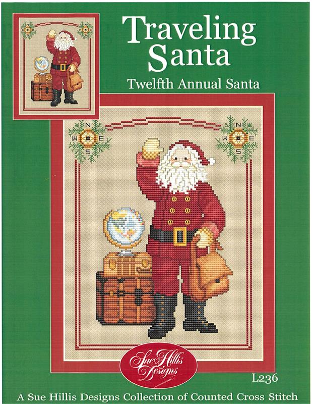 "Traveling Santa" | Cross Stitch Pattern