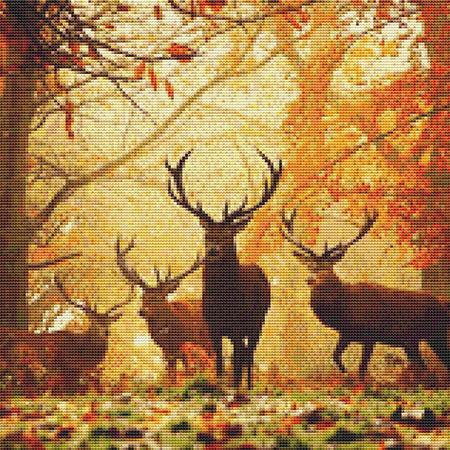 "Stag Herd" | Cross Stitch Pattern