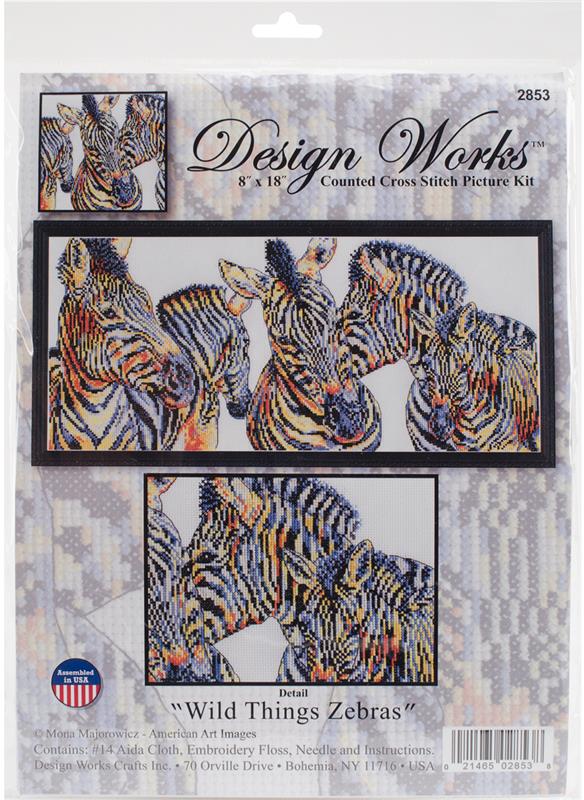 "Wild Things Zebras" | Cross Stitch Kit