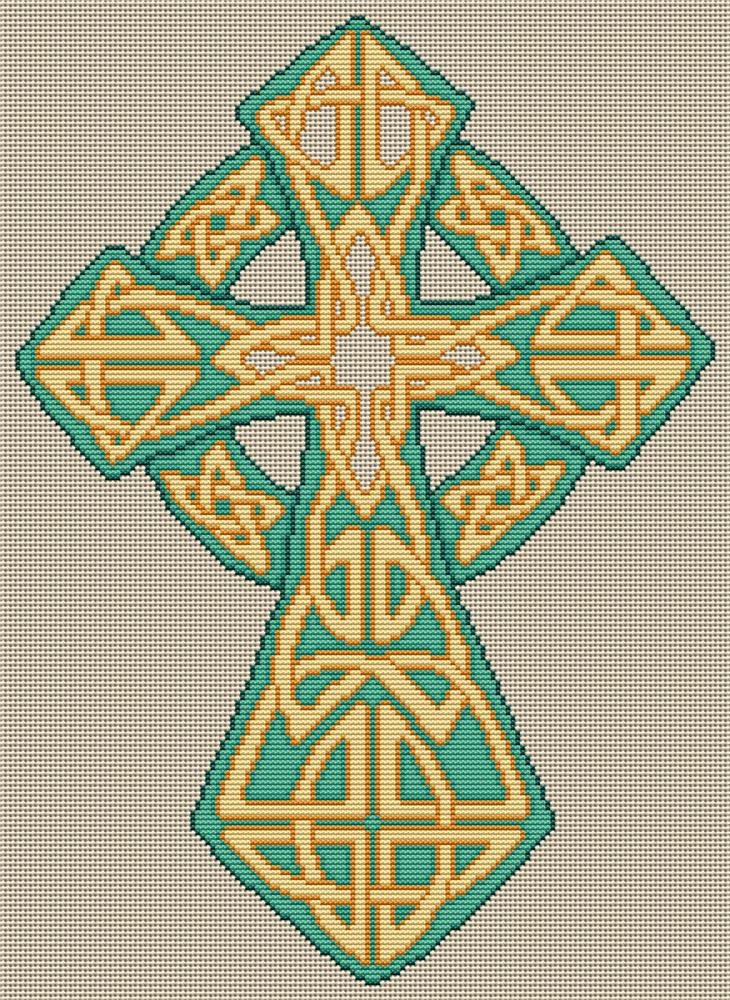 "Traditional Celtic Cross" | Cross Stitch Pattern