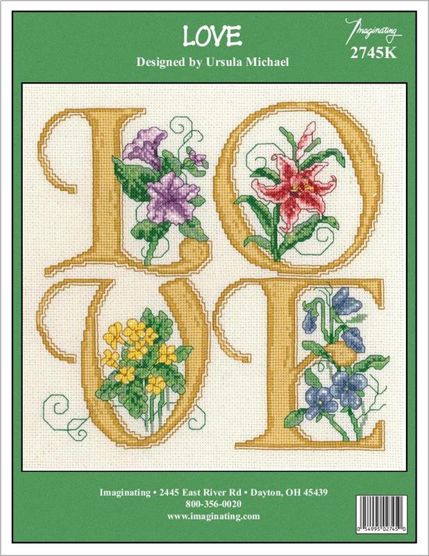 "Love" | Cross Stitch Kit at Everything Cross Stitch