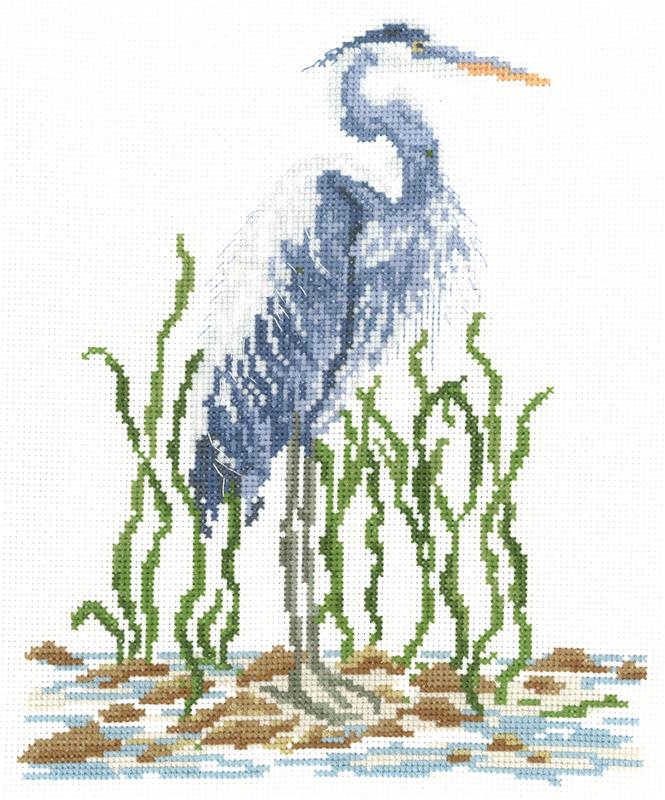 "Blue Heron" | Cross Stitch Pattern