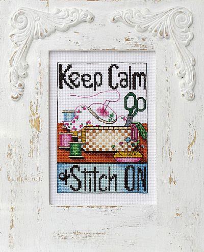 "Keep Calm & Stitch On" | Cross Stitch Kit