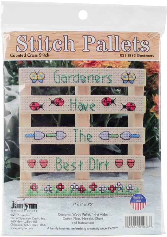 "Wood Pallet Gardeners" | Cross Stitch Kit
