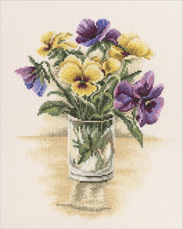 "Vintage Violets" | Cross Stitch Kit