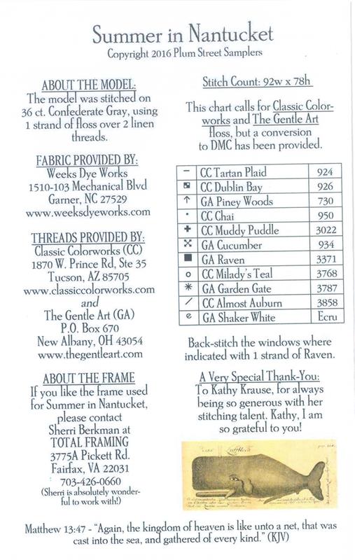 "Summer In Nantucket" | Cross Stitch Pattern