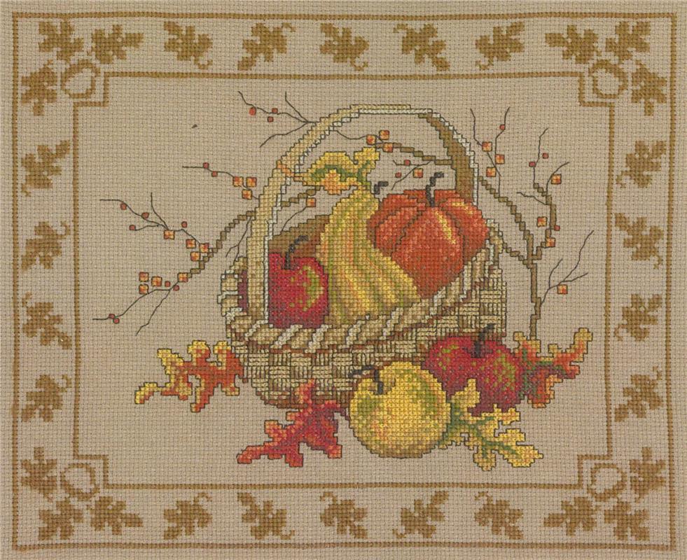 "Harvest Basket" | Cross Stitch Pattern
