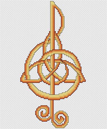 "Music" | Cross Stitch Pattern