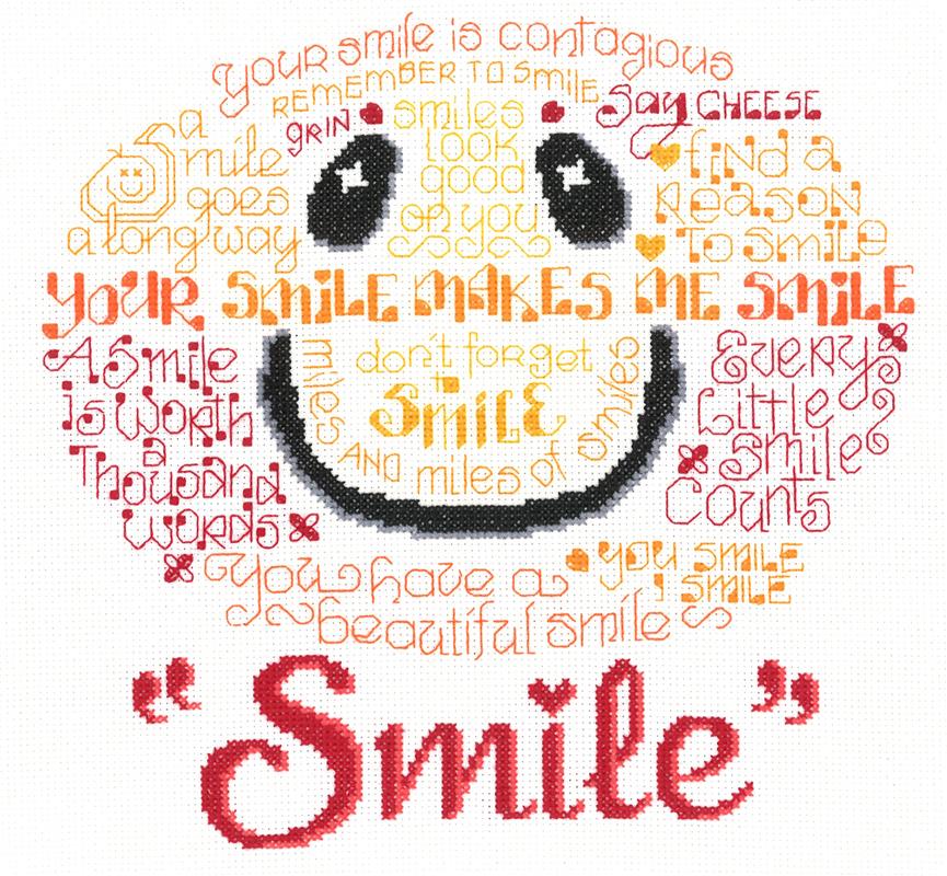 "Let's Smile" | Cross Stitch Kit
