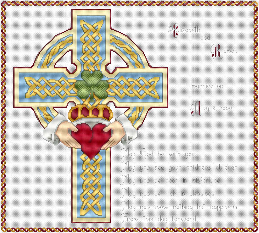 "The Wedding Cross" | Cross Stitch Pattern