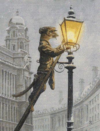 "Lamplighter, by Chris Dunn" | Cross Stitch Pattern