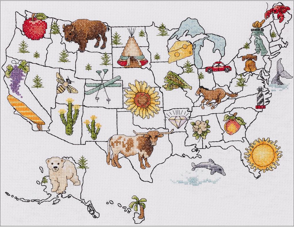 "State By State" | Cross Stitch Kit