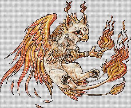 "Fire Griffin, by Alvia Alcedo"