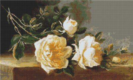 "Yellow Roses" | Cross Stitch Pattern
