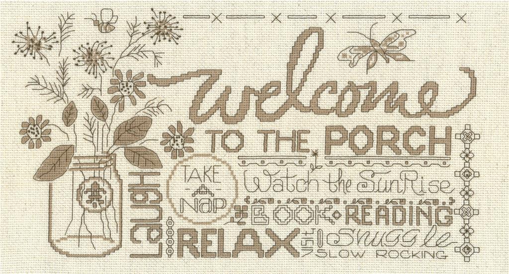 "Porch Welcome" | Cross Stitch Pattern