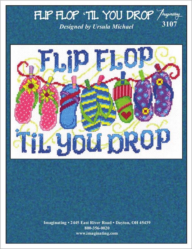 "Flip Flop til You Drop" | Cross Stitch Pattern