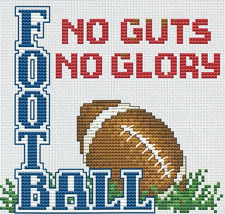 "Play Football!" | Cross Stitch Pattern