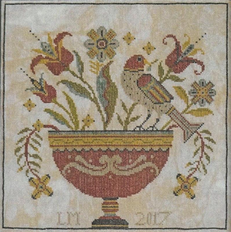 "Fraktur Flowers" | Cross Stitch Pattern