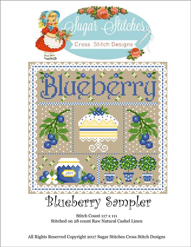 "Blueberry Sampler" | Cross Stitch Pattern