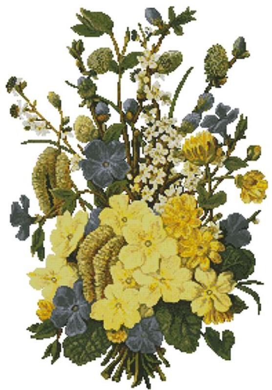 "Spring Flowers Bouquet" | Cross Stitch Pattern