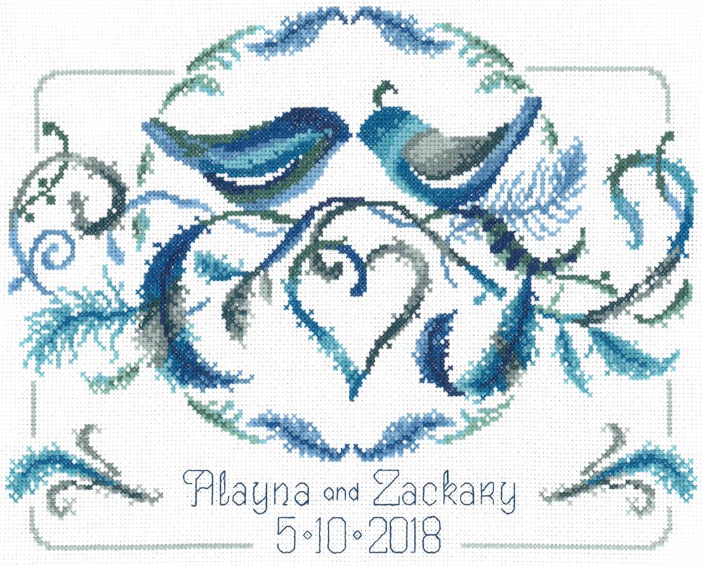 "Love Birds Wedding" | Cross Stitch Pattern