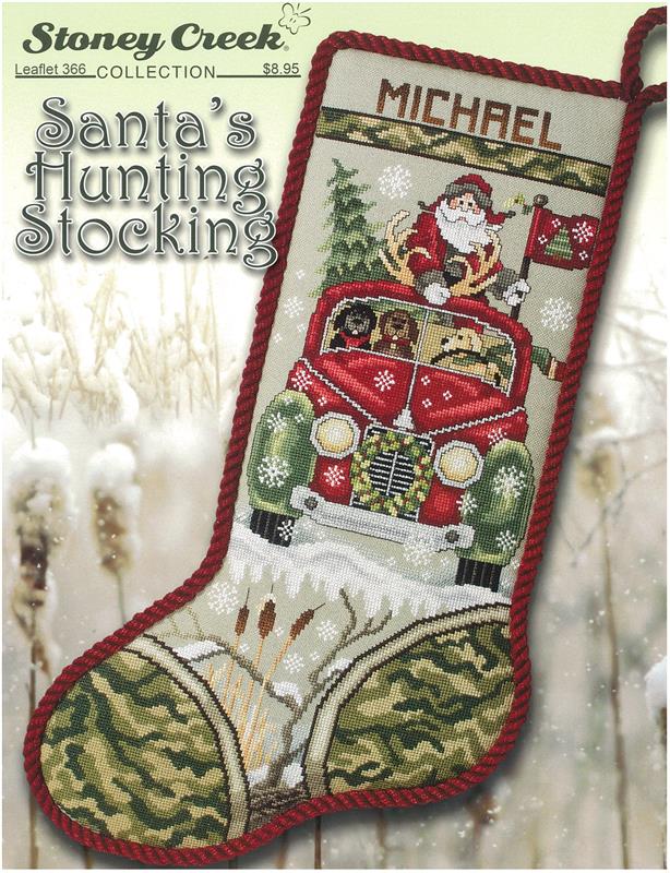 "Santa's Hunting Stocking" | Cross Stitch Pattern