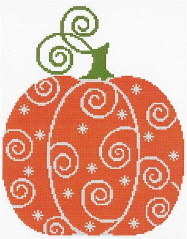 "Pumpkin Swirl" | Cross Stitch Pattern