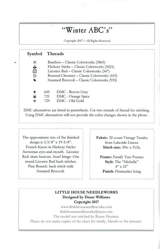 "Winter ABC's" | Cross Stitch Pattern