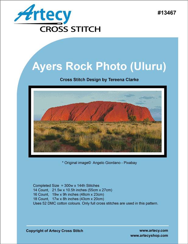 "Ayers Rock Photo (Uluru)" | Cross Stitch Pattern