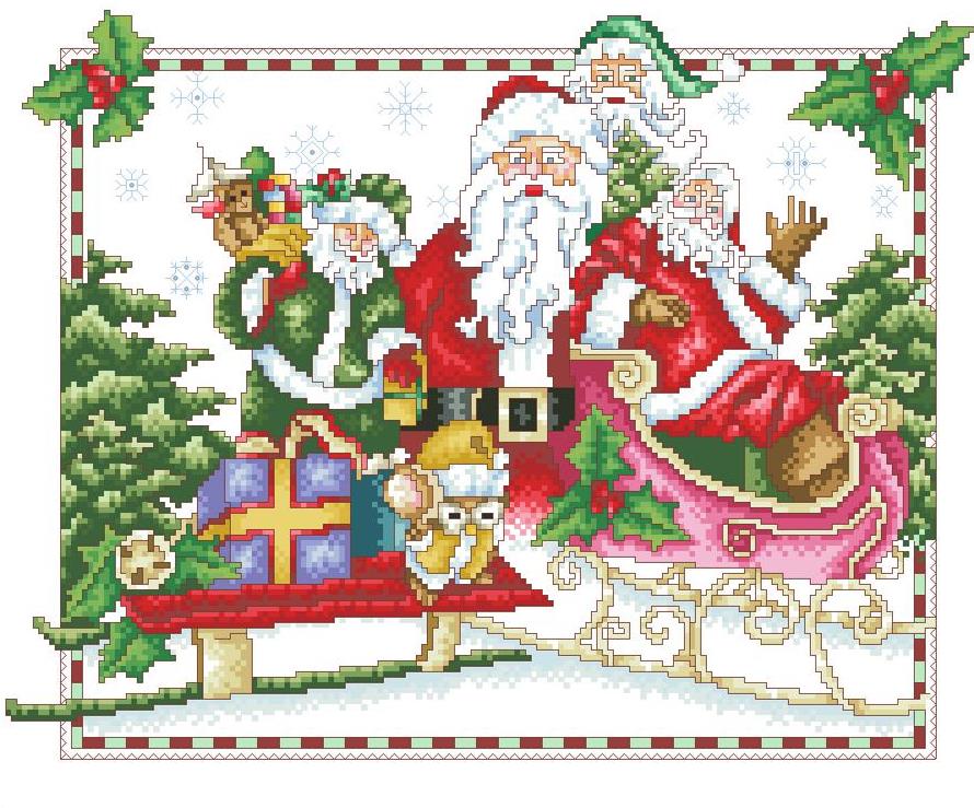 "Santas Ready" | Cross Stitch Pattern