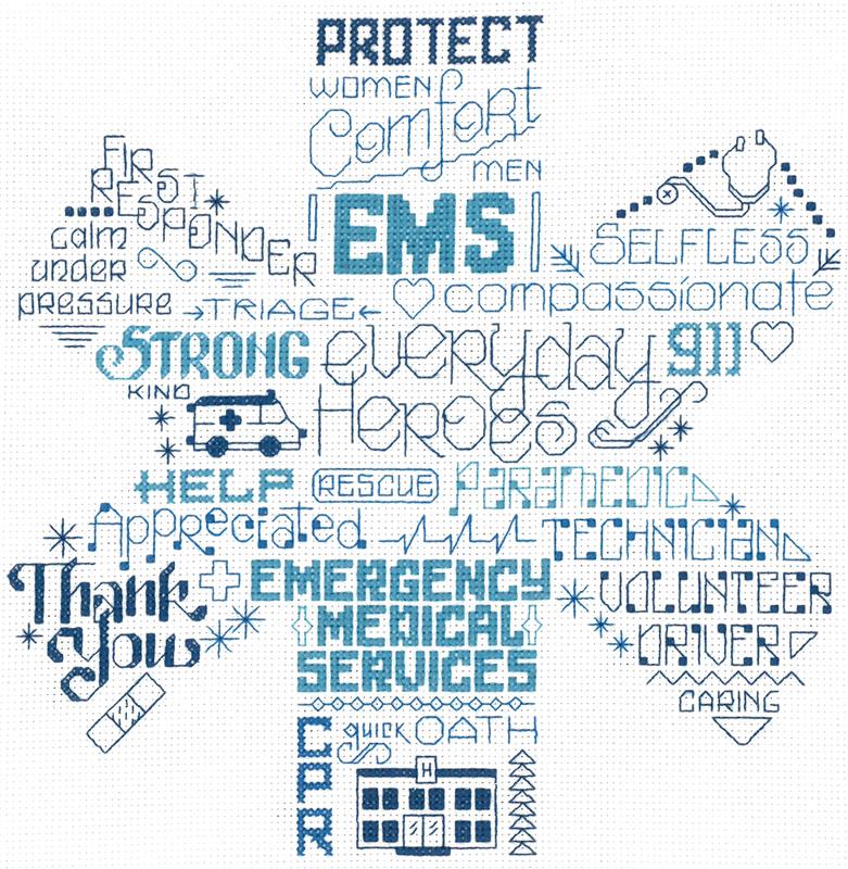 "Let's Appreciate EMS" | Cross Stitch Pattern
