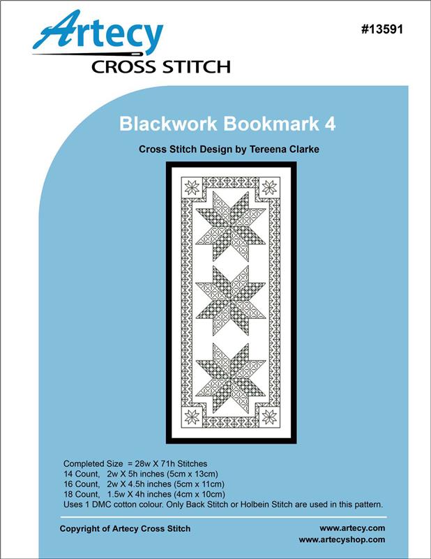 "Blackwork Bookmark 4" | Cross Stitch Pattern