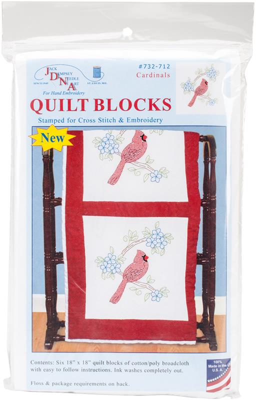 "Cardinal (Quilt Blocks)" | Cross Stitch Item