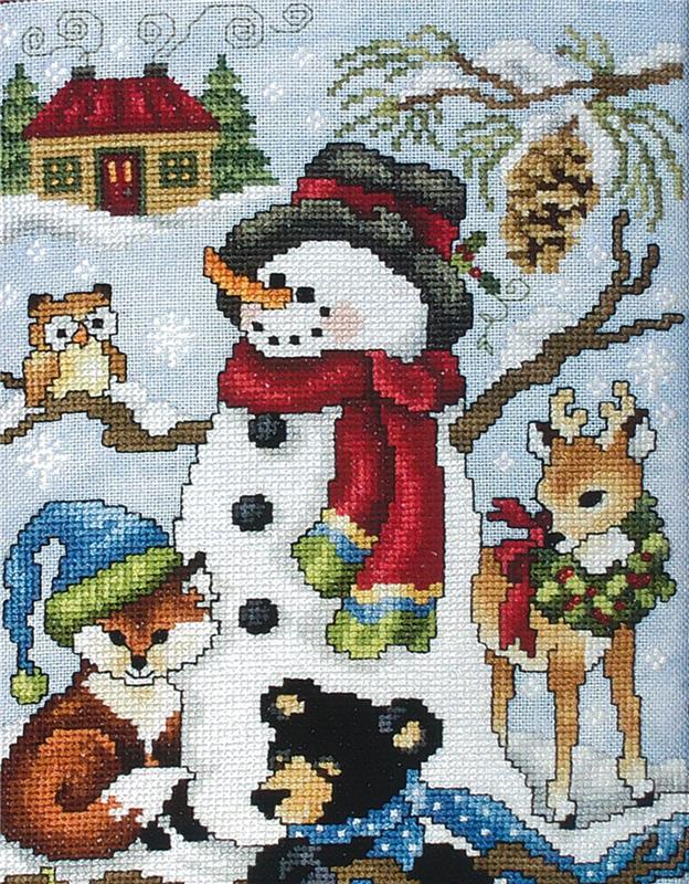 "Forest Friends Stocking" | Cross Stitch Pattern
