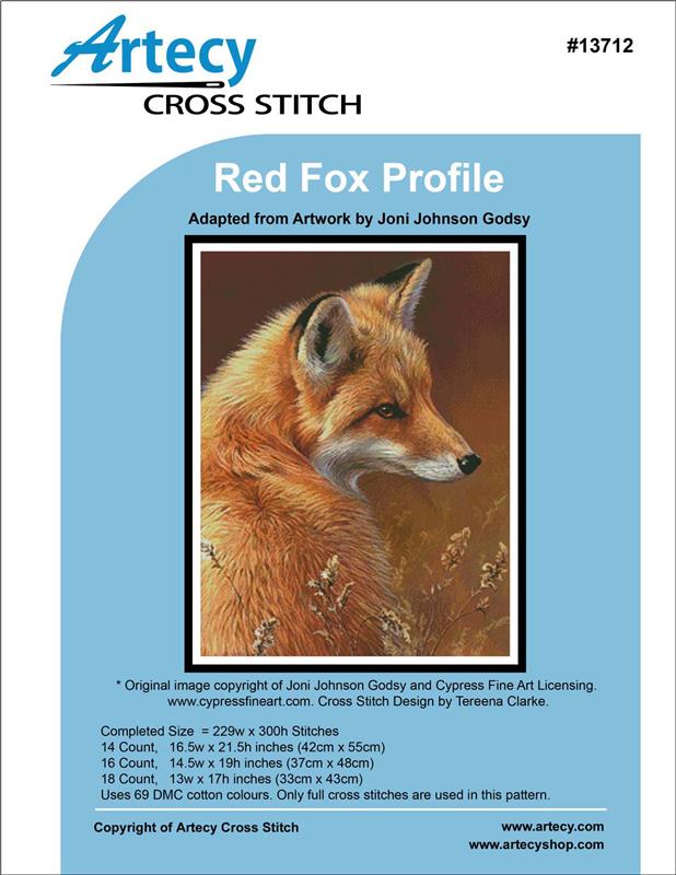 "Red Fox Profile" | Cross Stitch Pattern