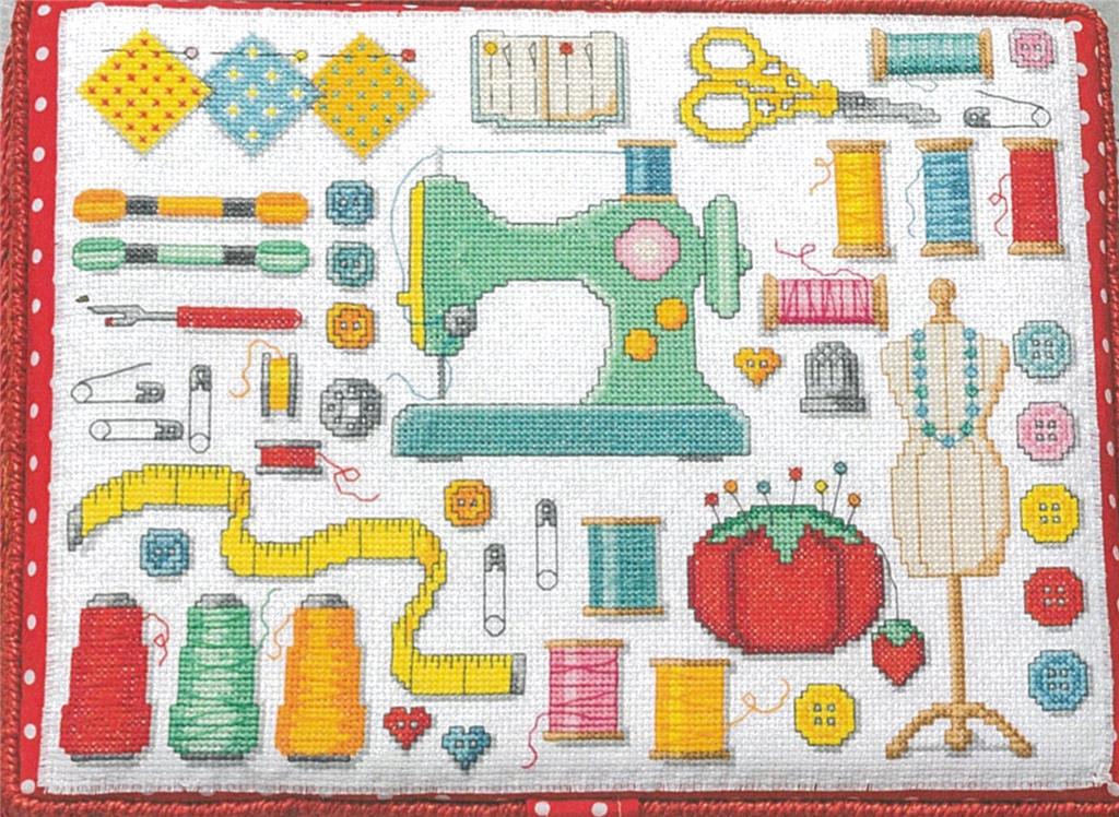 "Sewing Room Motifs" | Cross Stitch Pattern