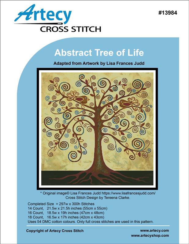 "Abstract Tree of Life" | Cross Stitch Pattern