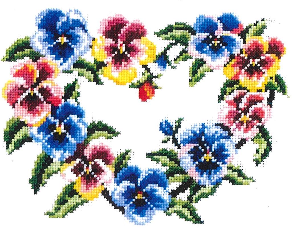 "Pretty Pansies" | Cross Stitch Pattern