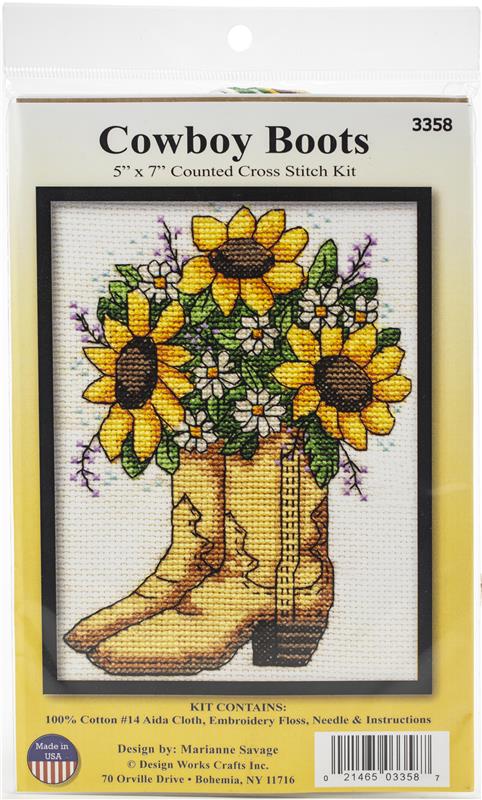"Cowboy Boots" | Cross Stitch Kit