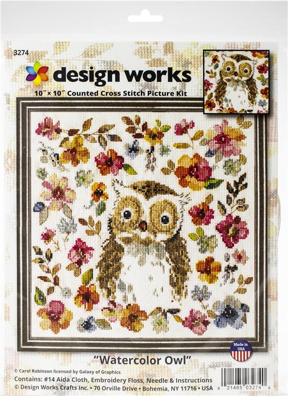 "Owl" | Cross Stitch Kit at Everything Cross Stitch