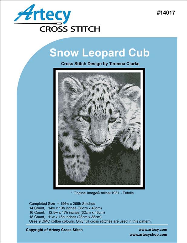 "Snow Leopard Cub" | Cross Stitch Pattern
