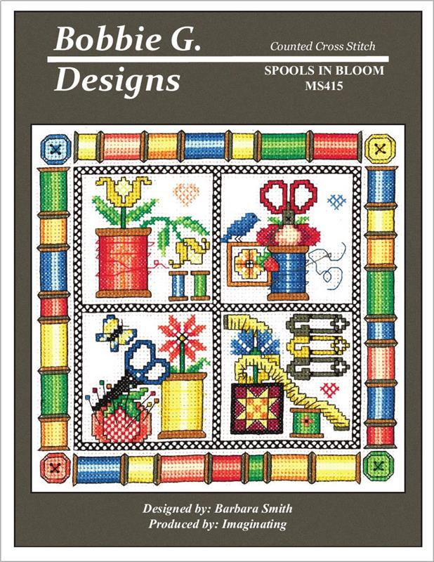 "Spools in Bloom" | Cross Stitch Pattern