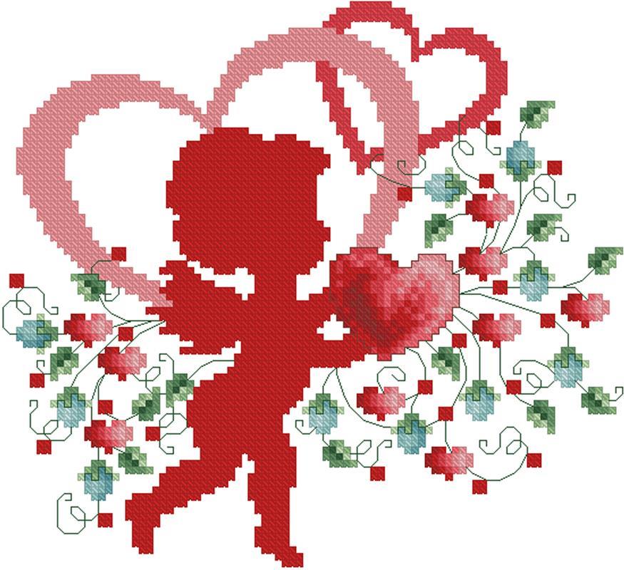 "Cupids Heart" | Cross Stitch Pattern