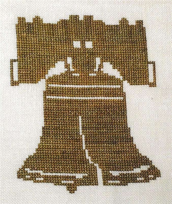 "Liberty Bell Silhouette" | Cross Stitch Pattern