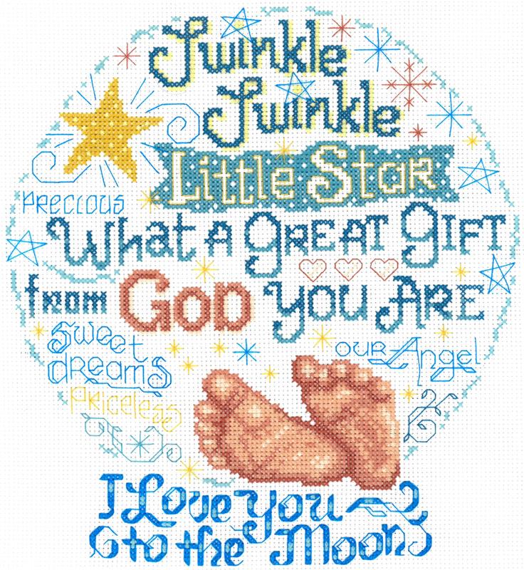 "Let's Twinkle" | Cross Stitch Kit