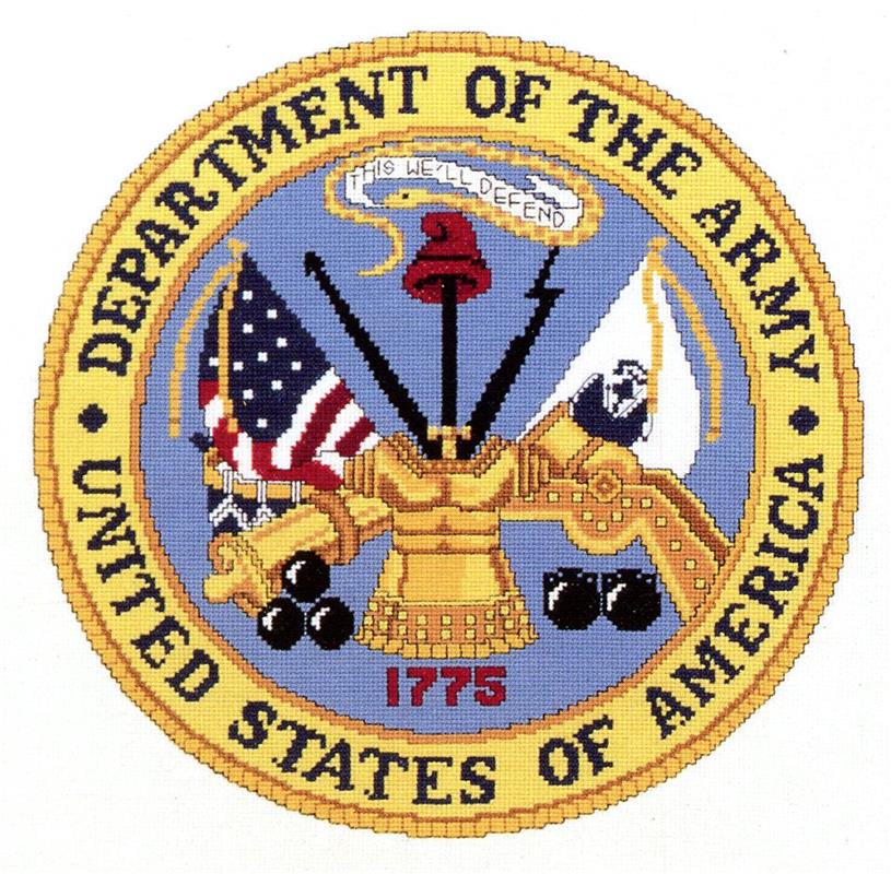 "Army Emblem" | Cross Stitch Pattern